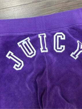Juicy Couture | Pants & Jumpsuits | Juicy Couture Purple Velour Wideleg ...